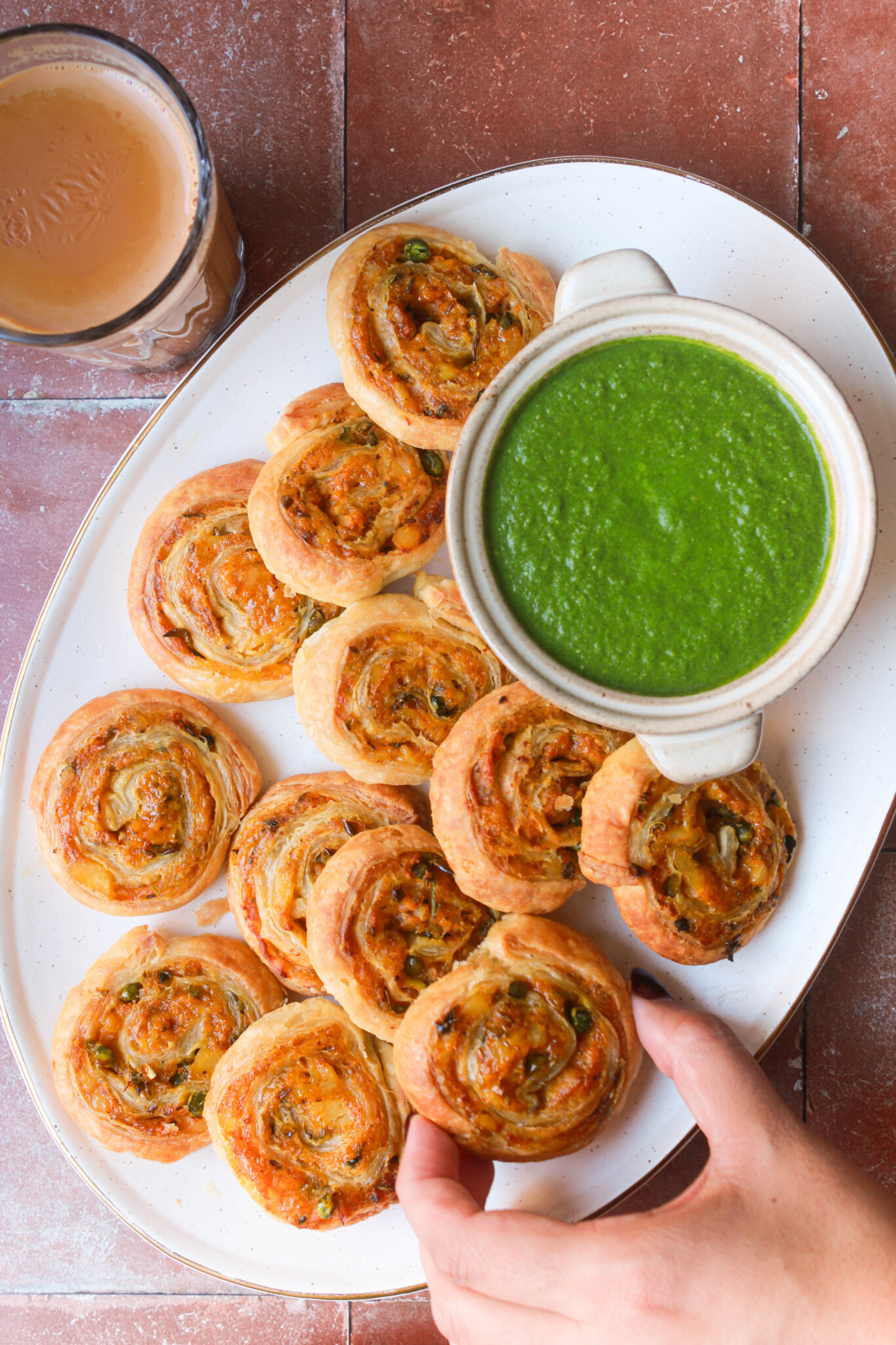 Samosa Pinwheels - The Whisk Addict - Easy Recipes With A Kick Of Spice