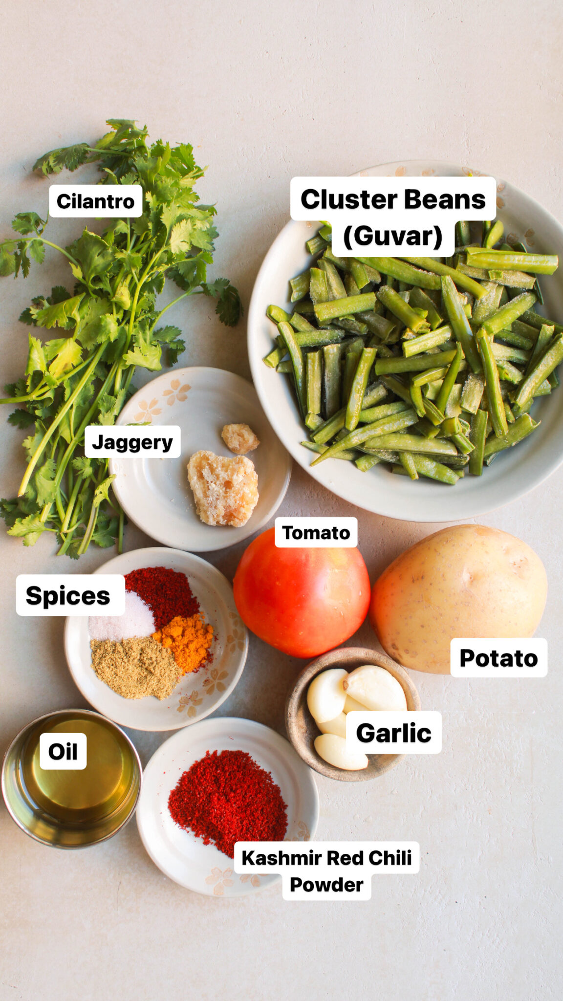 Guvar Bateta Nu Shaak - The Whisk Addict - Easy Recipes With A Kick Of ...