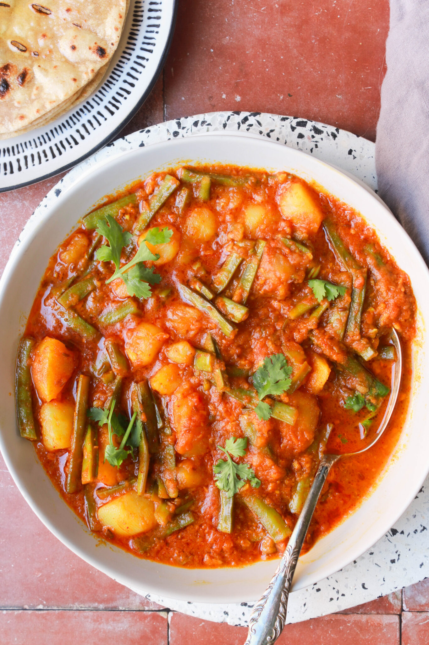 Guvar Bateta Nu Shaak - The Whisk Addict - Easy Recipes With A Kick Of ...