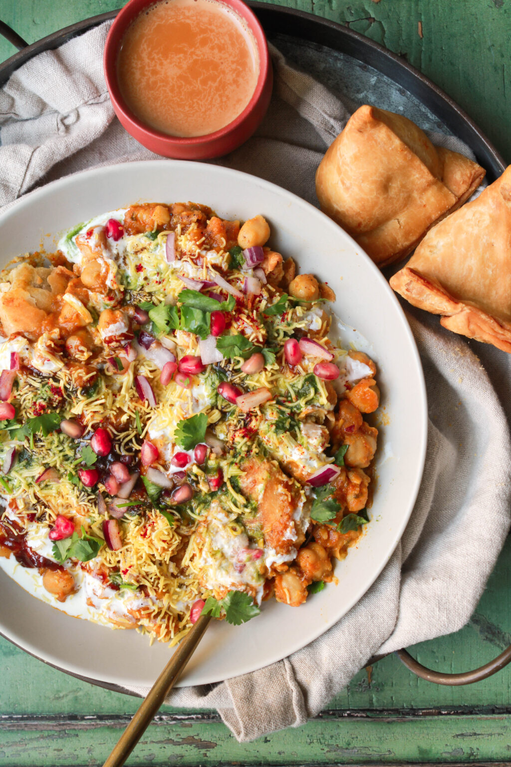 Samosa Chaat - The Whisk Addict - Easy Recipes With A Kick Of Spice