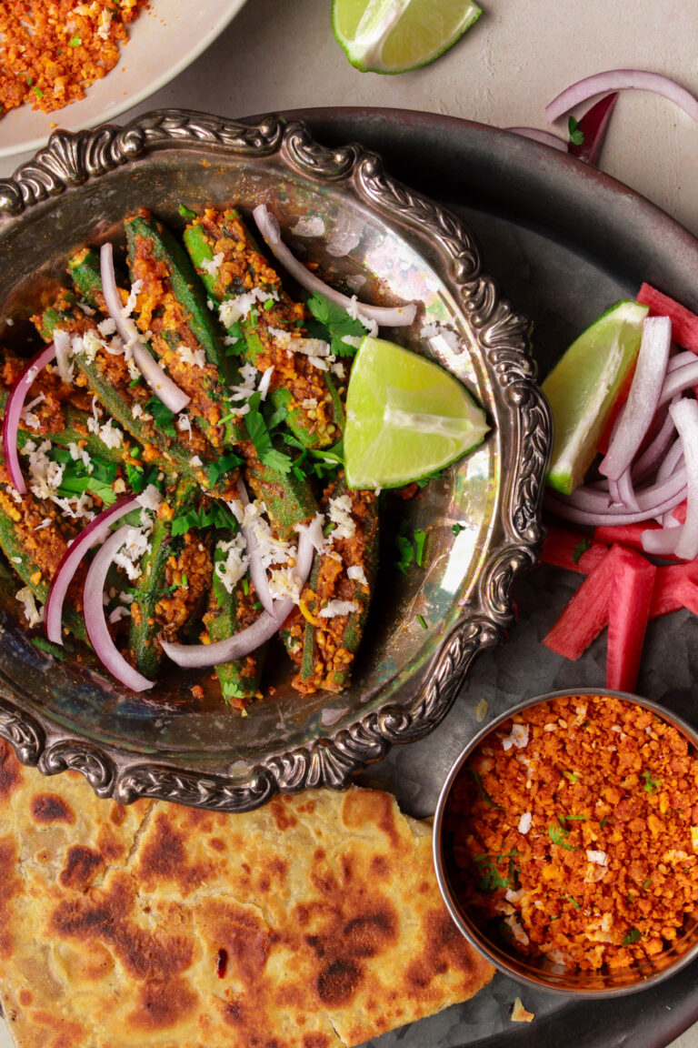 Bharwa Bhindi | Bharela Bhinda Nu Shaak - The Whisk Addict - Easy ...