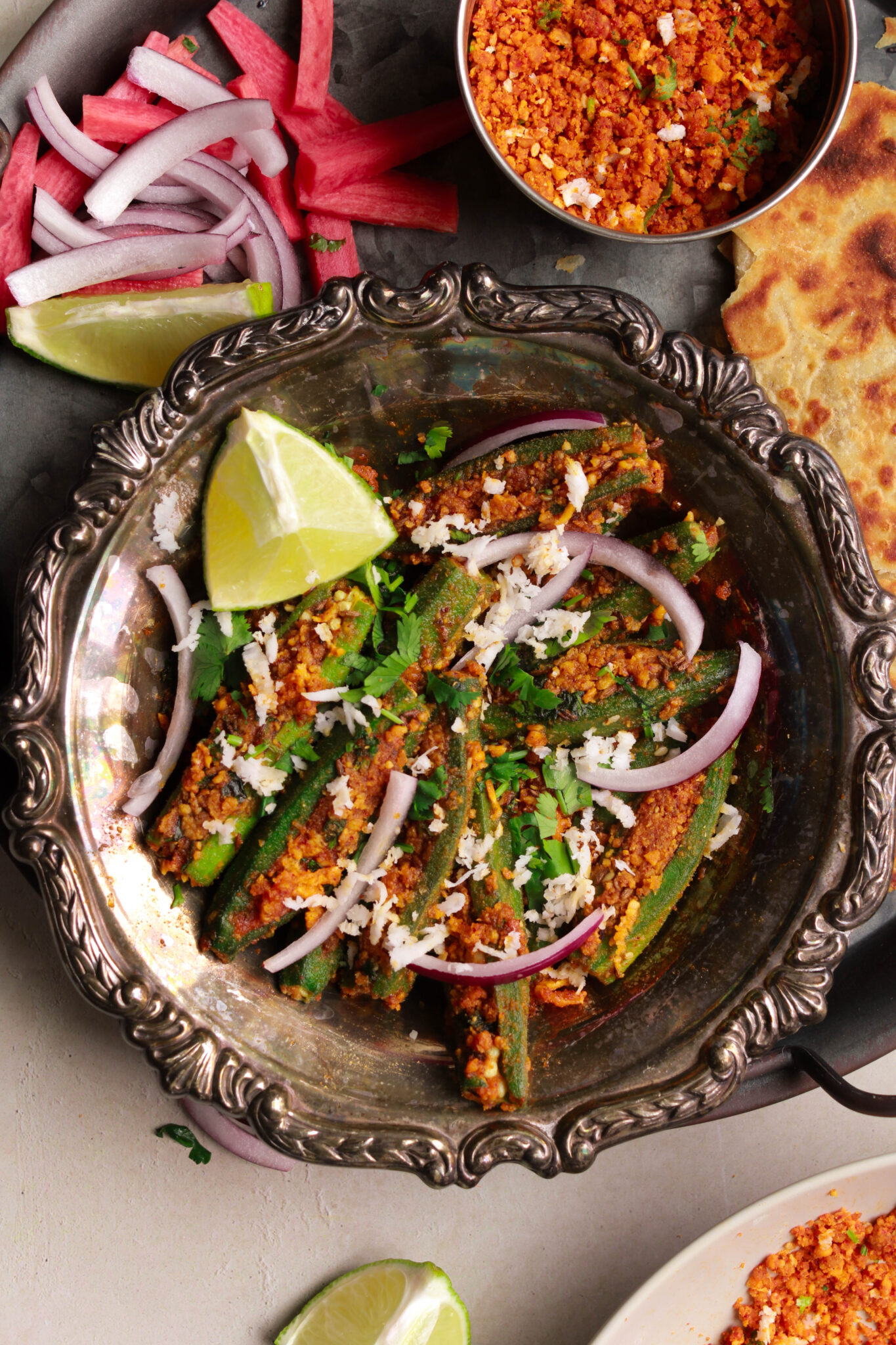 Bharwa Bhindi | Bharela Bhinda Nu Shaak - The Whisk Addict - Easy ...