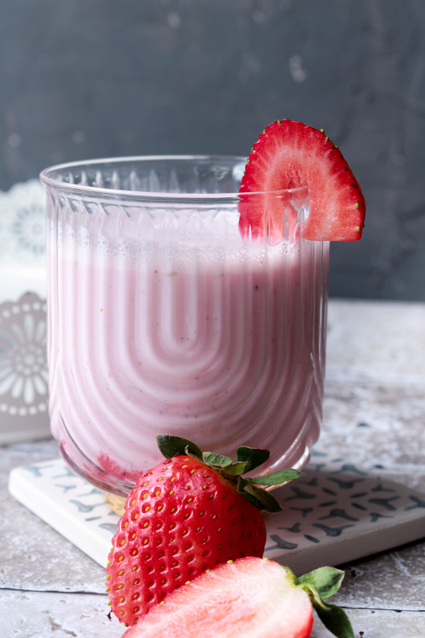 Strawberry Lassi - The Whisk Addict - Easy Recipes With A Kick Of Spice